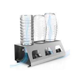 Intirilife Abtropfgestell Flaschenständer in Silber | Gr.: onesize
