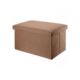 Intirilife Faltbare Sitzbank 78x38x38 cm in BERNSTEBRAUN | Gr.: onesize