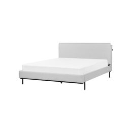 Beliani Doppelbett CORIO in Grau/Schwarz - (W) 173 x (H) 101 x (L) 219 cm | Gr.: onesize