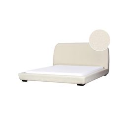Beliani Doppelbett ROISEL in Beige/Schwarz - (W) 201 x (H) 101 x (L) 226 cm | Gr.: onesize