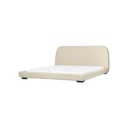Beliani Doppelbett ROISEL in Beige/Schwarz - (W) 201 x (H) 101 x (L) 226 cm | Gr.: onesize