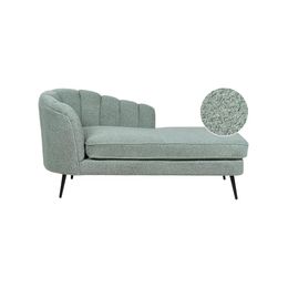 Beliani Chaiselongue ALLIER in Grün/Schwarz - (W) 150 x (H) 75 x (L) 76 cm | Gr.: onesize
