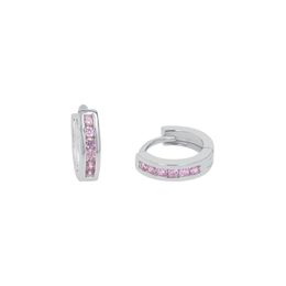 Prinzessin Lillifee Creolen Silber 925, rhodiniert in Rosa | Gr.: onesize