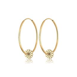 Elli Ohrringe 925 Sterling Silber Blume in Gold | Gr.: onesize