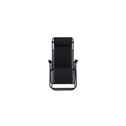 ebuy24 Liegestuhl Vulcano Schwarz 2er Set | Gr.: onesize