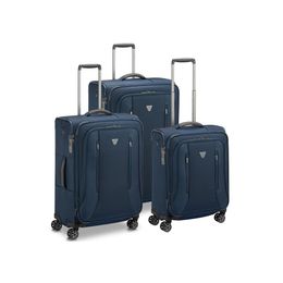 Roncato City 3.0 4 Rollen Kofferset 3-teilig mit Dehnfalte in blau | Gr.: onesize