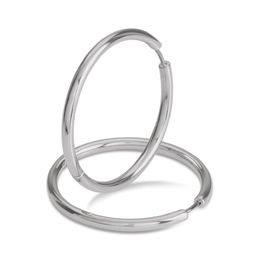 Boccia Damen-Ohrringe Creolen Titan 38 mm Silber | Gr.: onesize