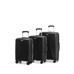 Wittchen 3tlg.KofferSet FUERTA Line Collection in Black | Gr.: onesize