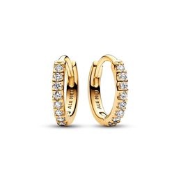 Pandora Damen-Ohrringe Creolen Funkelnde Umarmung Goldfarben | Gr.: onesize