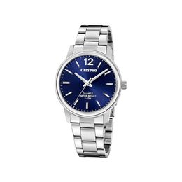 Calypso Herren-Armbanduhr Quarz Stahl/Dunkelblau | Gr.: onesize