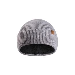 DANISH ENDURANCE Beanie Merino Fleece in hellgrau | Gr.: onesize