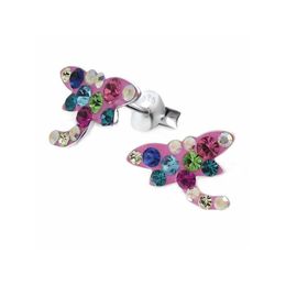 schmuck23 Ohrringe 925 Silber Libelle in Bunt | Gr.: onesize