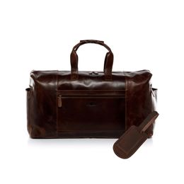 SID & VAIN SID & VAIN Leder-Reisetasche Leder Weekender Unisex BRISTOL in braun | Gr.: onesize