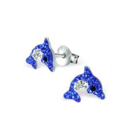 schmuck23 Silber-Ohrringe Delfin 0,7 cm x 0,8 cm | Gr.: onesize