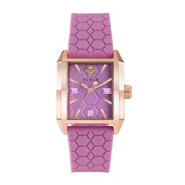 Philipp Plein Damenuhr Offshore Square in lila | Gr.: onesize