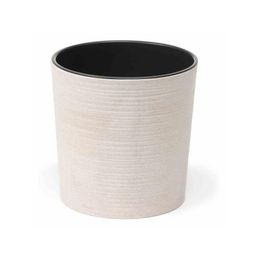 siena GARDEN ECO Pflanzgefäß Lens 30cm , D30xH30,5 cm in Weiß in Weiß | Gr.: onesize