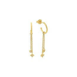 Amor Creolen Silber 925, vergoldet in Gold | Gr.: onesize