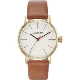 Gigandet Quarzuhr "MINIMALISM" in Braun/Gold/Silber | Gr.: onesize