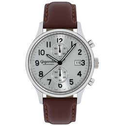Gigandet Quarzuhr Chronograph "SKYSCRAPER" in Braun/Silber | Gr.: onesize