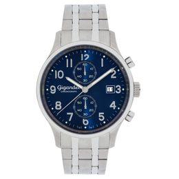 Gigandet Quarzuhr Chronograph "SKYSCRAPER" in Silber/Blau | Gr.: onesize