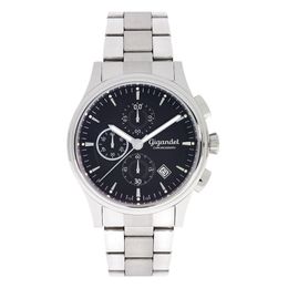 Gigandet Quarzuhr Chronograph "TRAVELLER" in Silber/Schwarz | Gr.: onesize