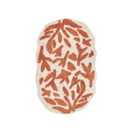 Beliani Badematte DERIK in Beige/Orange - (W) 60 x (L) 90 cm | Gr.: onesize
