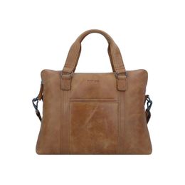 GreenLand Nature Light Aktentasche Leder 38 cm Laptopfach in natur | Gr.: onesize