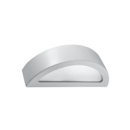 Wandleuchte Keramik ORION in Grau halbrunde loft lampe E27 LED NICE LAMPS | Gr.: onesize