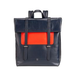 DuDu Rucksack Leder 36 cm in navy | Gr.: onesize