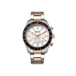 Gigandet Quarzuhr Chronograph "CHRONO KING" in Silber/Rotgold | Gr.: onesize