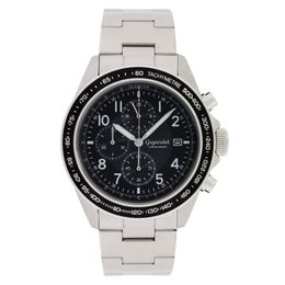 Gigandet Quarzuhr Chronograph "RACETRACK" in Silber/Schwarz | Gr.: onesize