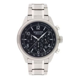 Gigandet Quarzuhr Chronograph "JOURNEY" in Silber/Schwarz | Gr.: onesize
