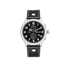 Gigandet Quarzuhr Chronograph "RED BARON" in Braun/Silber/Schwarz | Gr.: onesize
