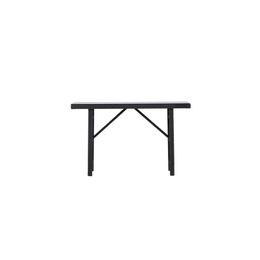 ebuy24 Gartentisch Padova Schwarz 40 x 120 cm | Gr.: onesize