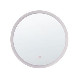 Beliani Badezimmerspiegel YSER in Silber - (W) 58 x (H) 58 x (L) 3 cm | Gr.: onesize