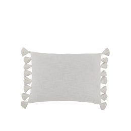 Chic Antique Aix Kissenbezug mit Quasten in weiss | Gr.: onesize