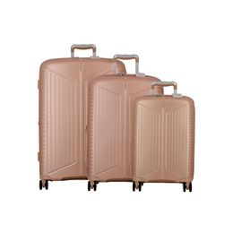 Jump Evae 4 Rollen Kofferset 3-teilig mit Dehnfalte in pale pink | Gr.: onesize