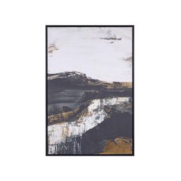 Beliani Canvas STATTE in Weiß/Schwarz/Gold - (W) 63 x (H) 93 x (L) 5 cm | Gr.: onesize