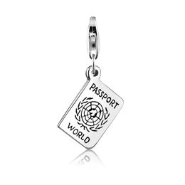 NENALINA Charm 925 Sterling Silber Wanderlust in Silber | Gr.: onesize