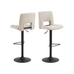 ebuy24 Barhocker Sylvia Beige 2er Set | Gr.: onesize