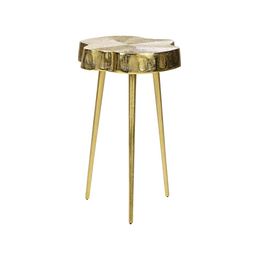 Beliani Beistelltisch TAUPO in Gold - (W) 30 x (H) 50 x (L) 30 cm | Gr.: onesize