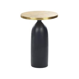 Beliani Beistelltisch TEKAPO in Gold/Schwarz - (W) 36 x (H) 52 x (L) 36 cm | Gr.: onesize