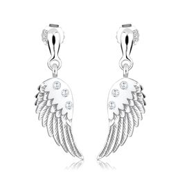 Elli Ohrringe 925 Sterling Silber Engel, Flügel in Weiß | Gr.: onesize