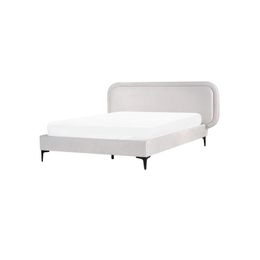 Beliani Doppelbett SUZETTE in Grau - (W) 188 x (H) 98 x (L) 212 cm | Gr.: onesize