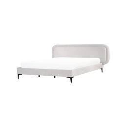Beliani Doppelbett SUZETTE in Grau - (W) 228 x (H) 98 x (L) 212 cm | Gr.: onesize