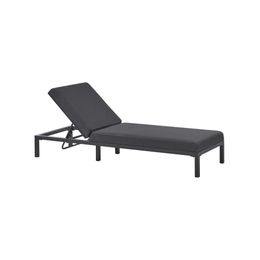 Beliani Gartenliege LARIANO in Grau - (W) 205 x (H) 33 x (L) 72 cm | Gr.: onesize