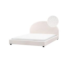 Beliani Doppelbett VAUCLUSE in Weiß - (W) 194 x (H) 112 x (L) 214 cm | Gr.: onesize