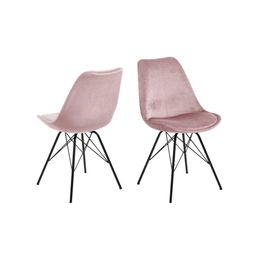 ebuy24 Esszimmerstuhl Erin Altrosa 2er Set | Gr.: onesize