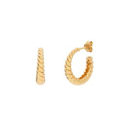 NOELANI Creolen Silber 925, gelbvergoldet in Gold | Gr.: onesize