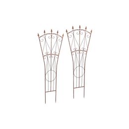 kobolo 2tlg. Set Pflanzengitter METALCLIMBPAIR in Braun | Gr.: onesize